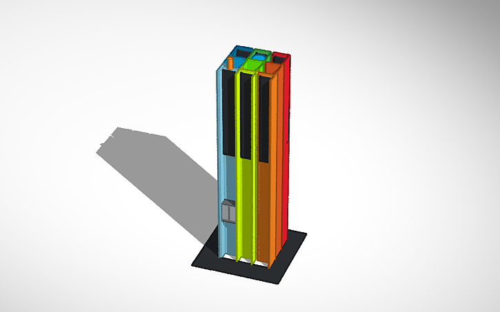 3D design Tinkercad building - Tinkercad