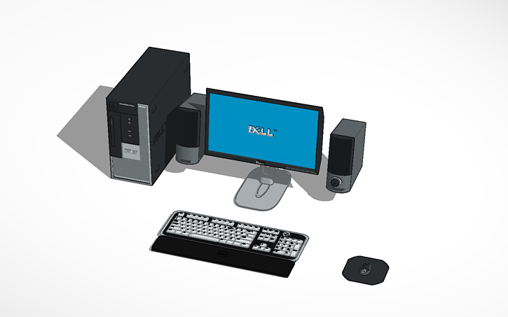 3D design Copy of Dell computer set - Tinkercad