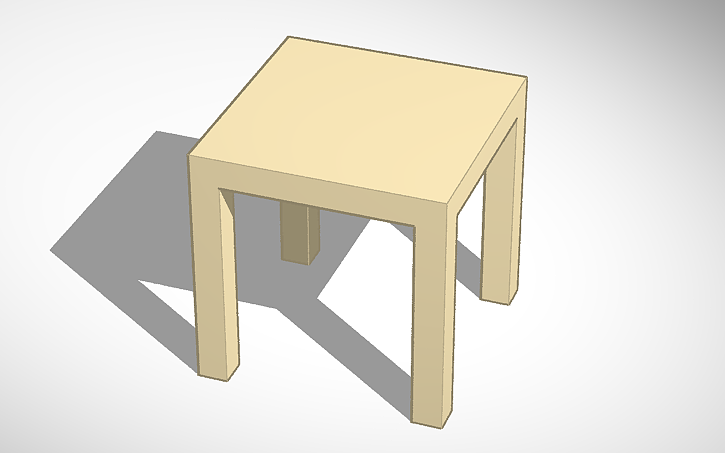 3D design table. - Tinkercad
