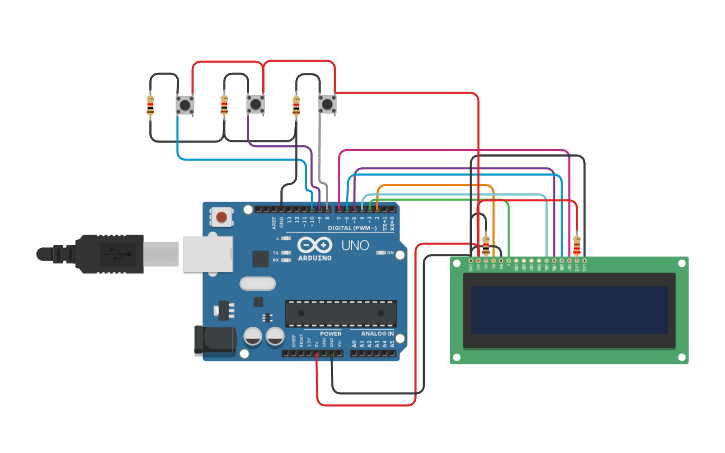 Circuit design Clock - Tinkercad