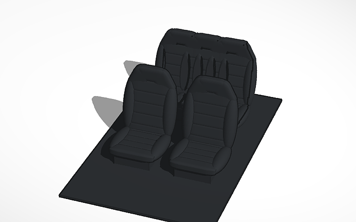 3D design Copy of Car seat - Tinkercad