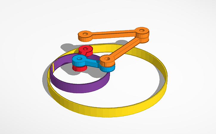 3D design Deltoid Linkage SIM LAB - Tinkercad