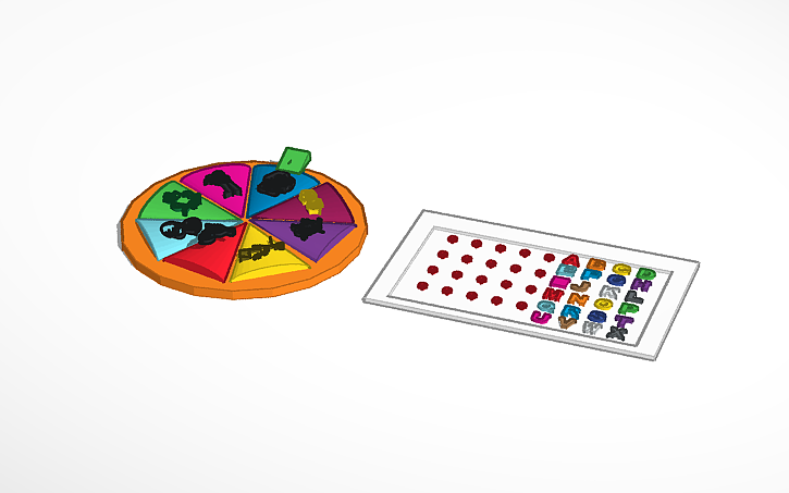 3D design RULETA - Tinkercad