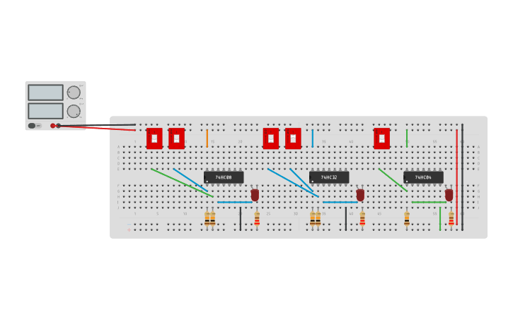Circuit design Digital Logic Circuit - Tinkercad