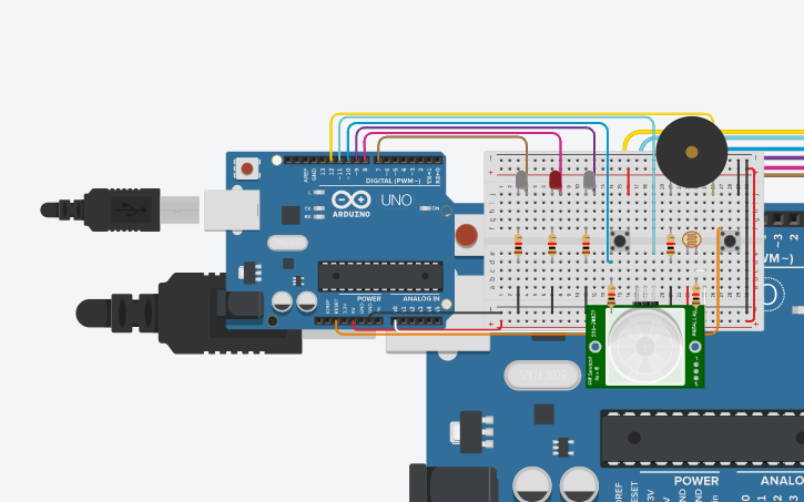 Circuit Design Security System Design Tinkercad
