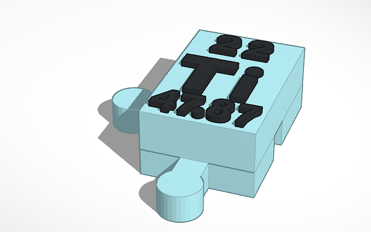 3d Design Titanium Periodic Table Tinkercad