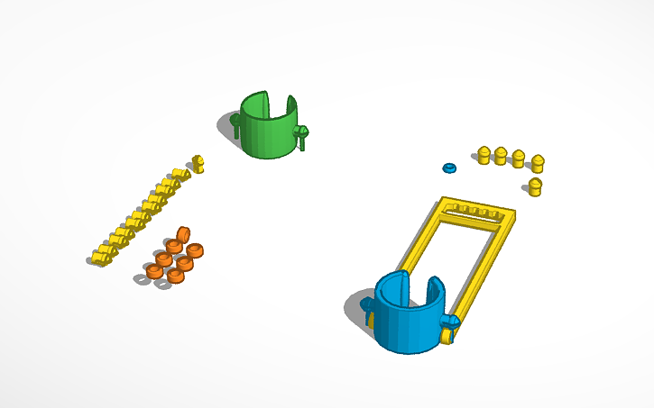3D design Broom Mop Hanger - Tinkercad