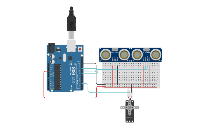 Circuit design Water tank project | Tinkercad