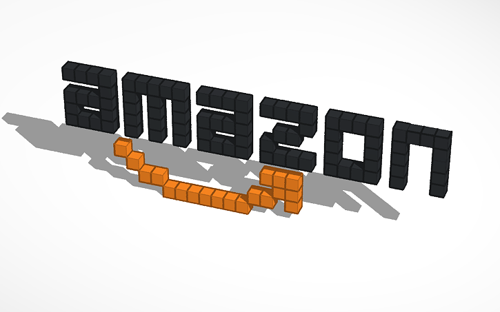 3D design Amazon® Pixel Art | Tinkercad