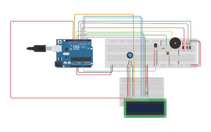 Circuit design Examen - Tinkercad