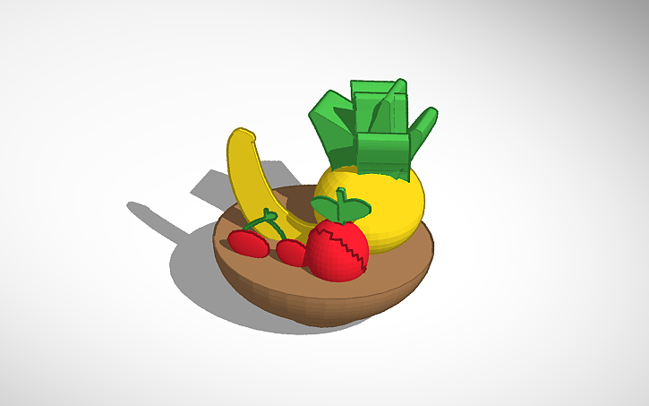 3D design fruit bowl | Tinkercad