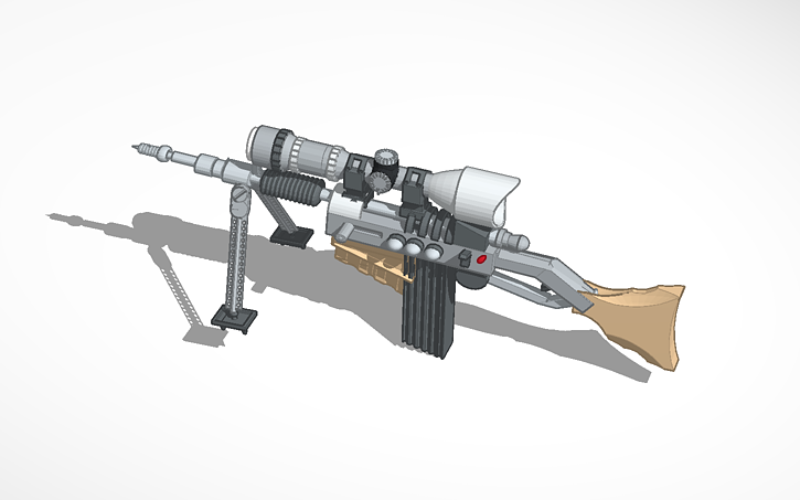 3D design Assault Rifle - Tinkercad