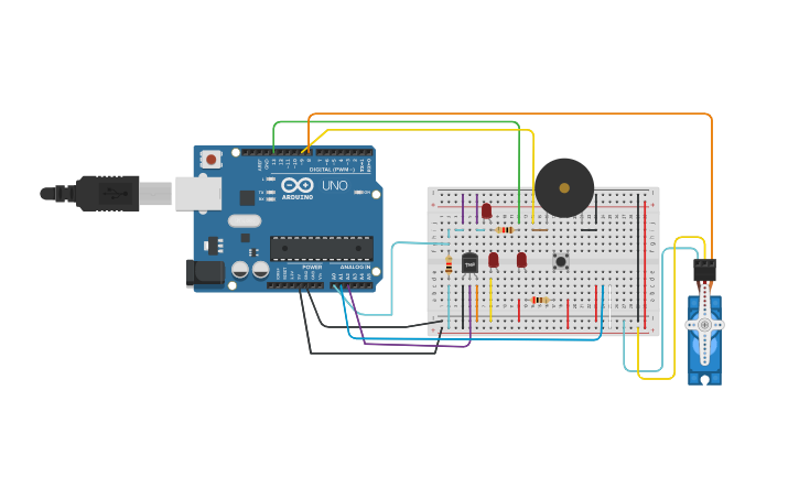 Circuit Design Sensor De Gas Tinkercad