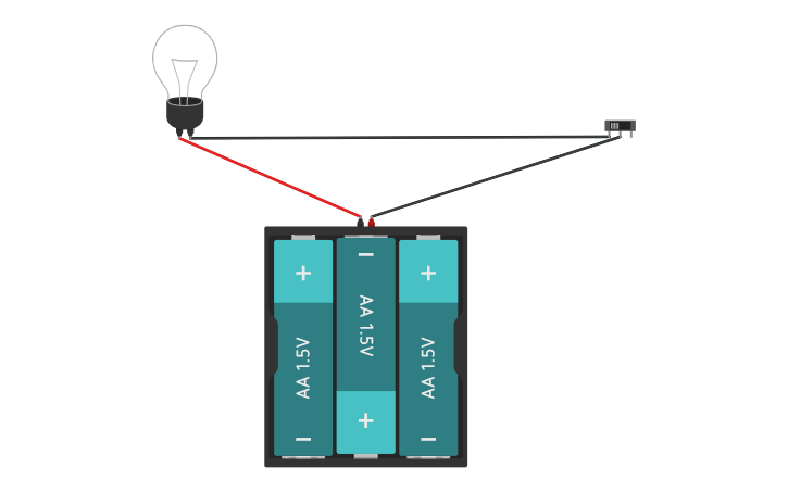 Circuit design circuito 1, bombilla - Tinkercad Circuit design circuito 1, bombilla - Tinkercad