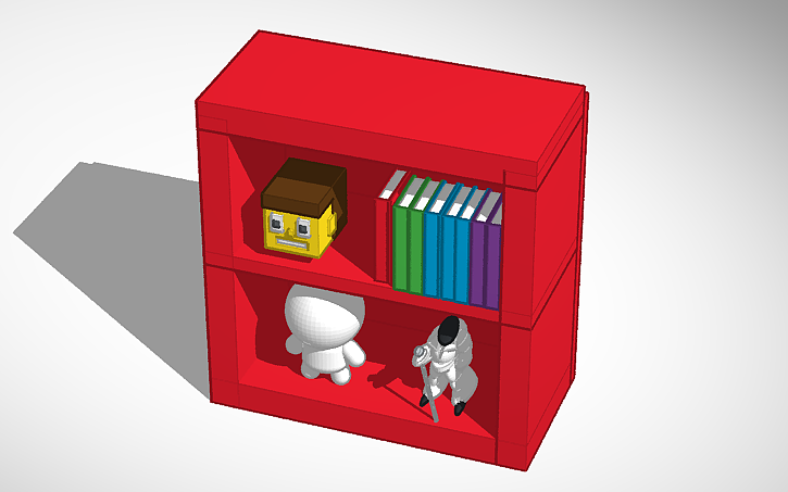3D design Book Shelf - Tinkercad