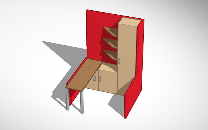3D design Closet closed open v1 | Tinkercad