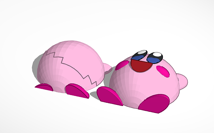 3D design Kirby Character | Tinkercad