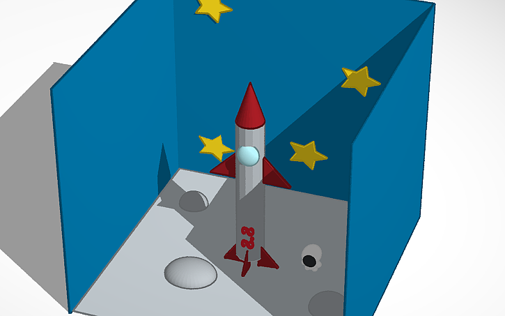 3D design rocket- 11I - Tinkercad