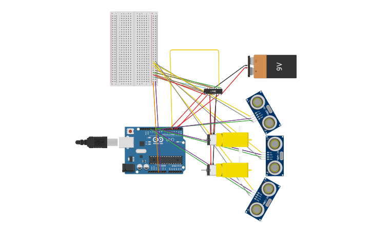 Circuit Design Copy Of Dos Motores Y Tres U S By Jerogonza And Cravel2161 Tinkercad