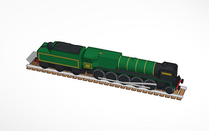 3D design BR Standard Class 9F Evening Star No.92220 - Tinkercad