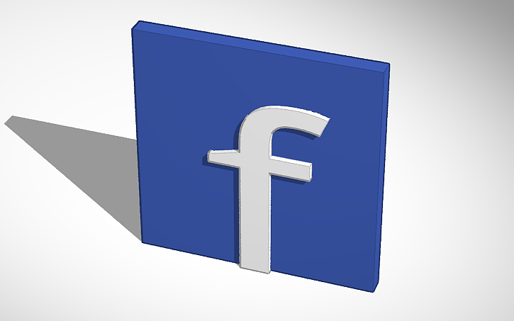3D design Facebook | Tinkercad