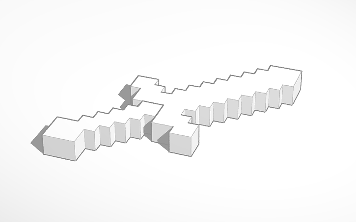 3D design 53_minecraft_schwert | Tinkercad