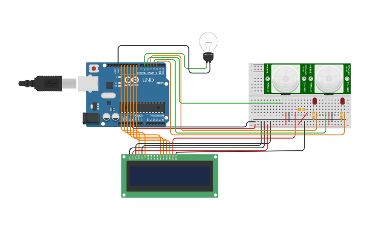 Circuit Design Automatic Room Light Controller Tinkercad