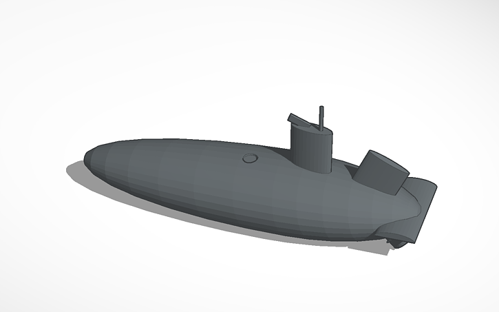 3D design submarine | Tinkercad