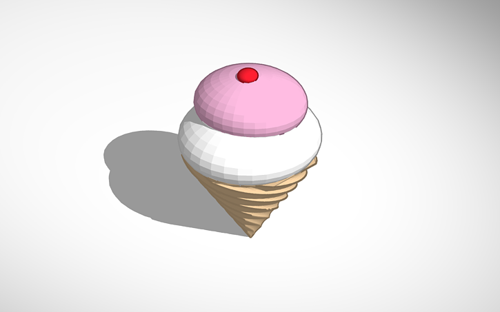 3D design ICE CREAM!!!!!! - Tinkercad