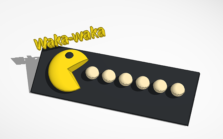 3D design Pac Man - Tinkercad