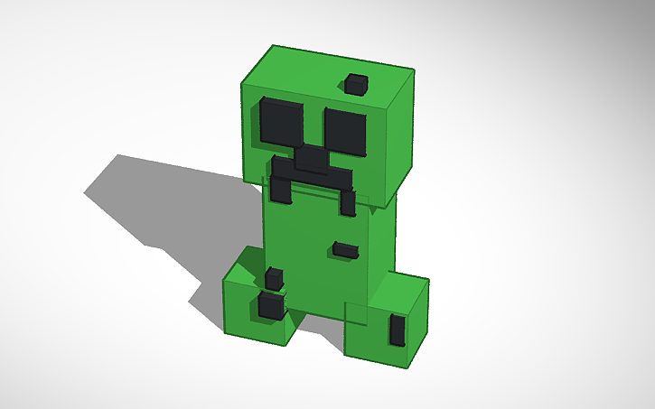 3D design minecraft creeper | Tinkercad