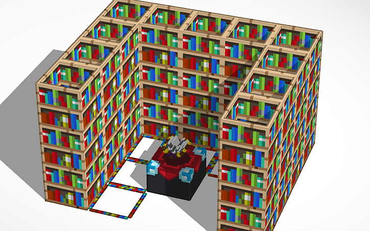 3D design Minecraft Library - Tinkercad