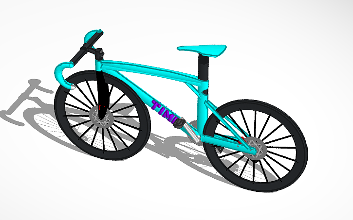3D design TIME road bike - Tinkercad