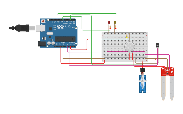 Circuit design Fire Preventer Circuit - Tinkercad