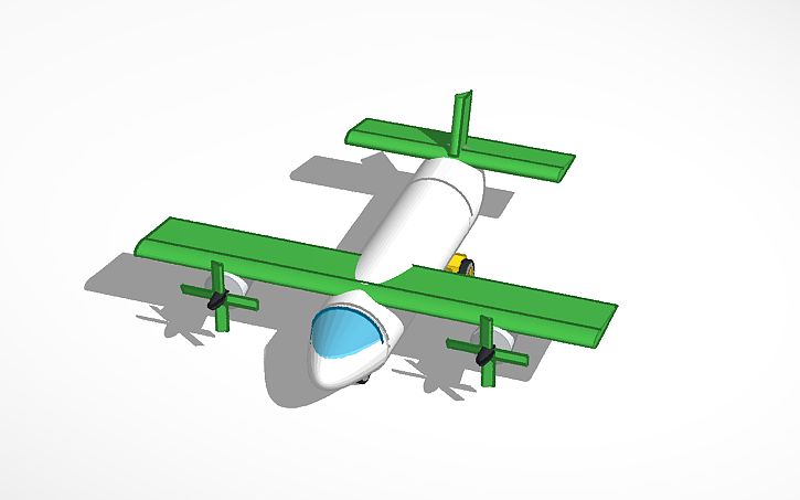 3D design Inventor_Airplane | Tinkercad