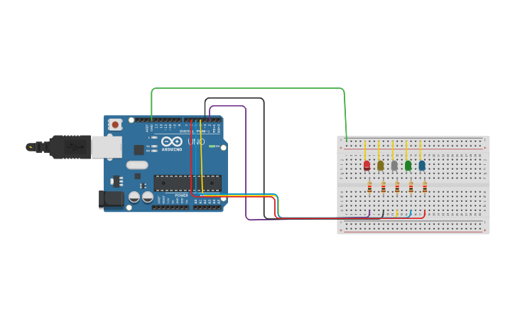 Circuit design Led-2 - Tinkercad