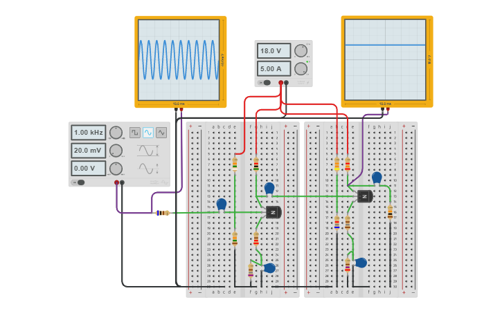 Circuit design Electronic Devices - Tinkercad