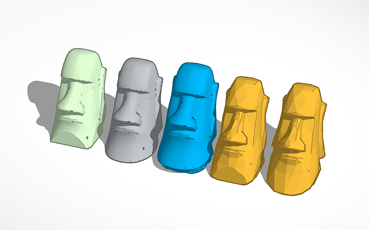3d Design Moaimoyai Head Keycap Tinkercad