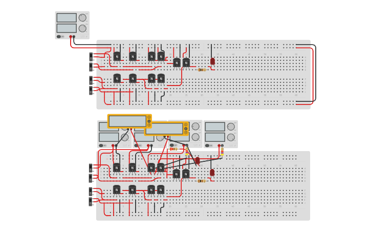 Circuit design Logic Gate - Tinkercad