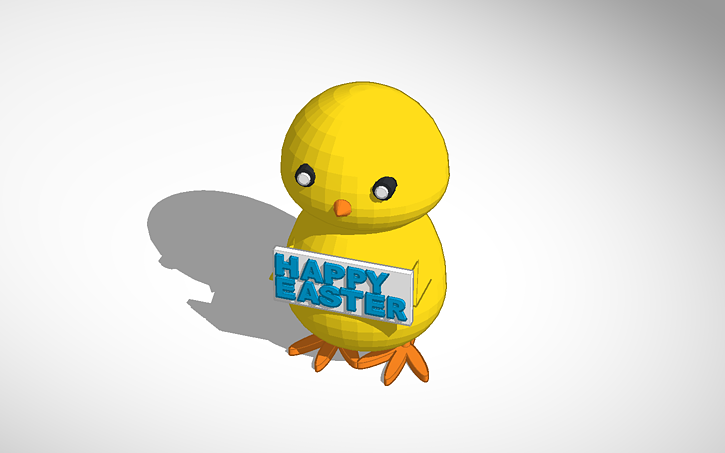 3D design Happy Easter! - Tinkercad