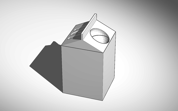 3D design (V.2) Milk Carton | Tinkercad