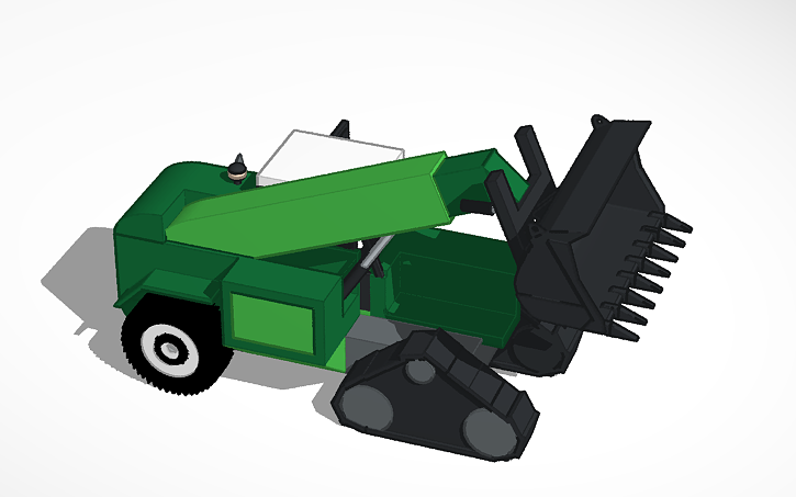 3D design tractor loader - Tinkercad