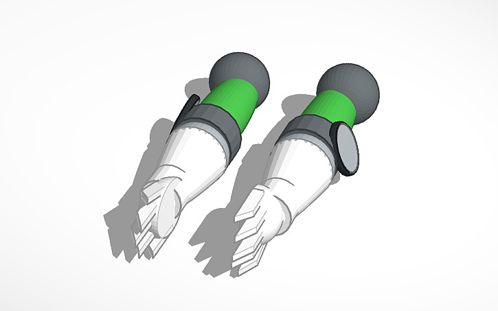 3D design Protogen Part (kashi) arm (incomplete) - Tinkercad