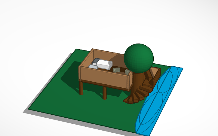 3D design treehouse 2 | Tinkercad