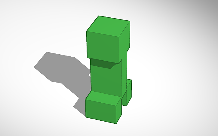 3D design Minecraft-Creeper | Tinkercad