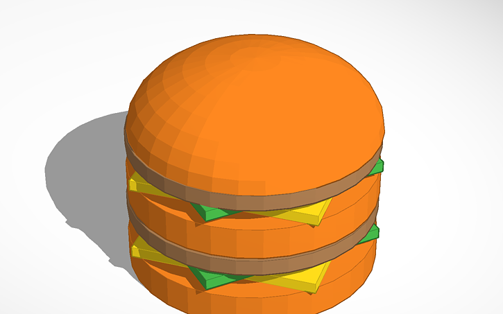3d Design Big Mac Tinkercad