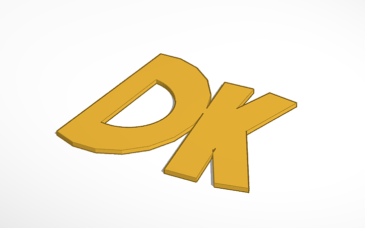 3D design Donkey Kong Logo - Tinkercad