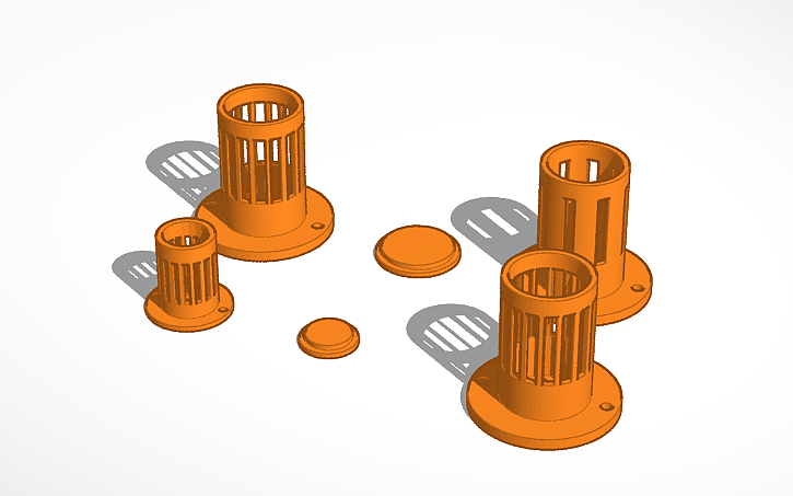 3D design DS18B20 temperature sensor case - Tinkercad