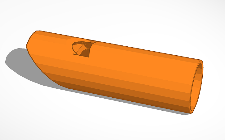 3D design whistle - Tinkercad