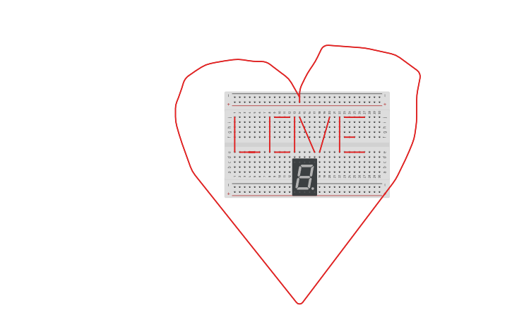 Circuit design love is in the air | Tinkercad